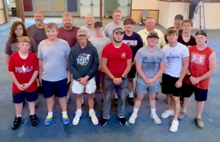 Magnolia Football Team Helps Church | News, Sports, Jobs - Wetzel Chronicle